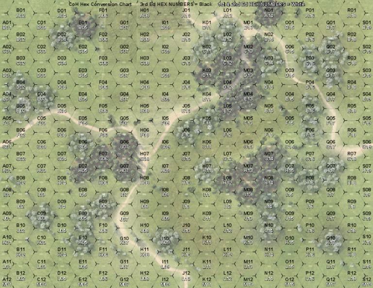 COH2 To COH3 Hex Conversion Map v02 | PDF