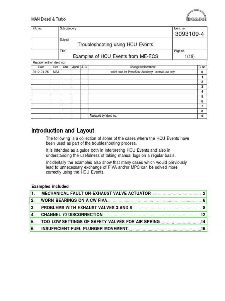 Troubleshooting with HCU Events | PDF