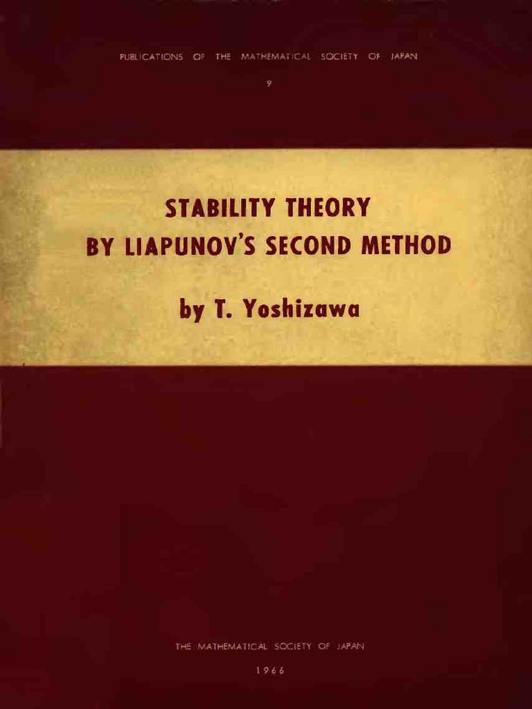 Stability Theory by Liapunov - S Second Method Math | PDF