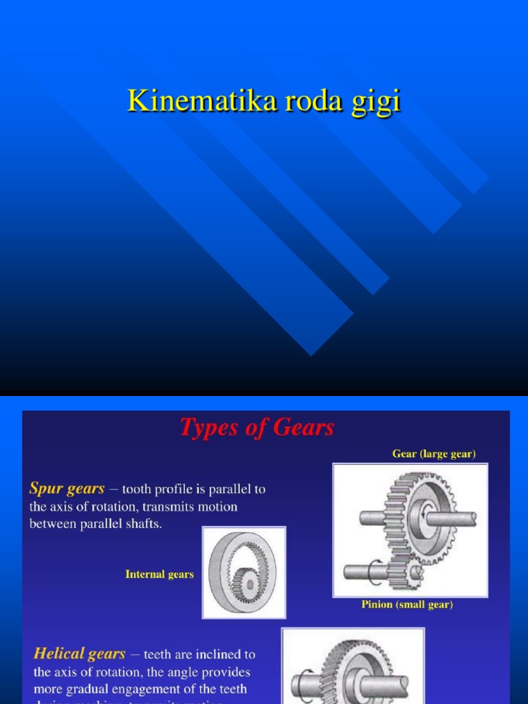 Kinematika Roda Gigi | PDF