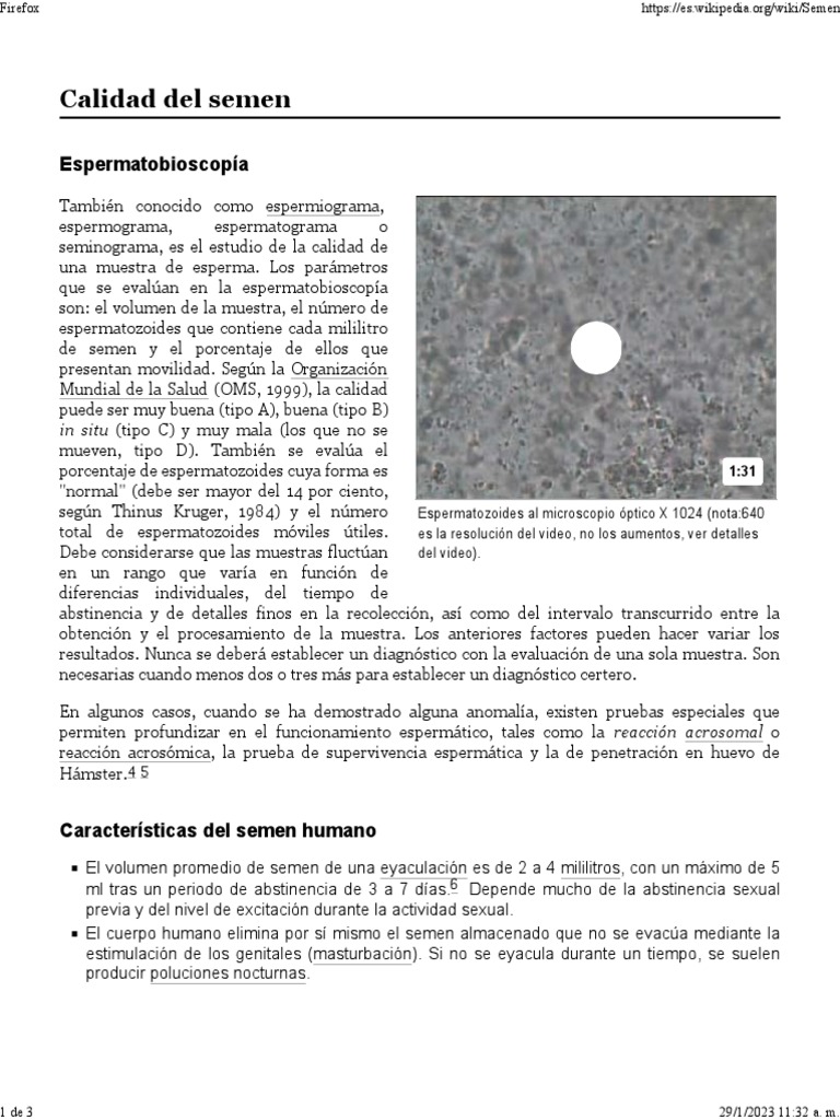 Semen Produccion | PDF