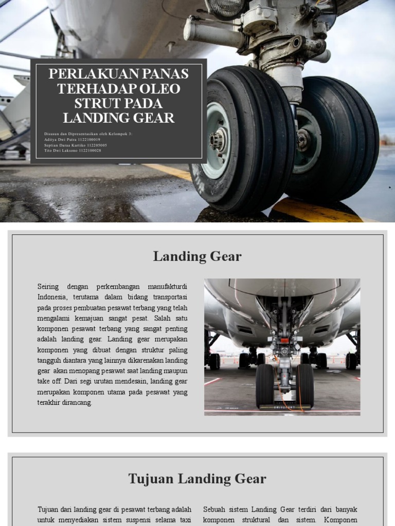 Analisa Kerusakan Landing Gear Pesawat Terbang | PDF