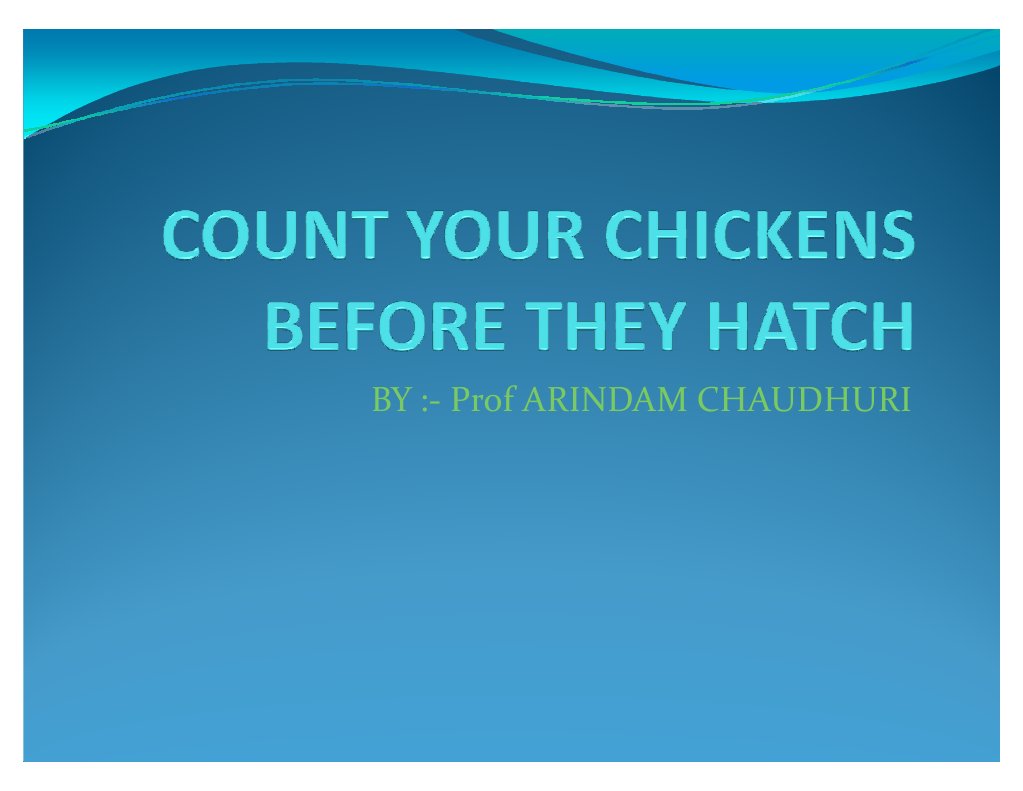 Count Ur Chicken Before They Hatch | PDF | Passion (Emotion) | Motivation