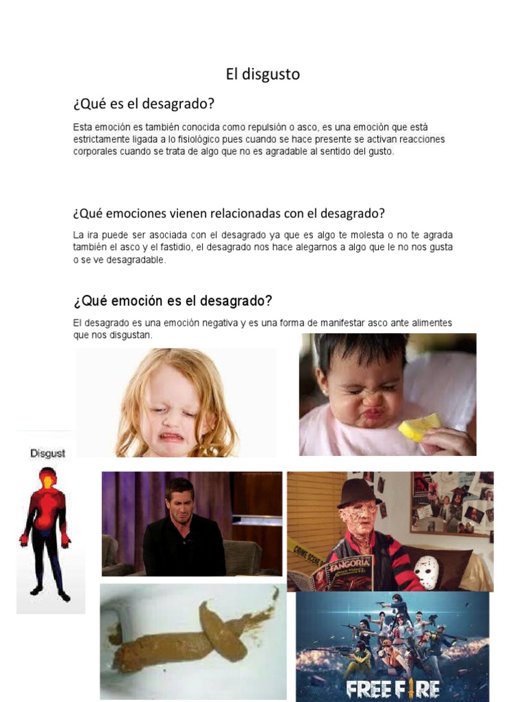 Qué Es El Desagrado | PDF