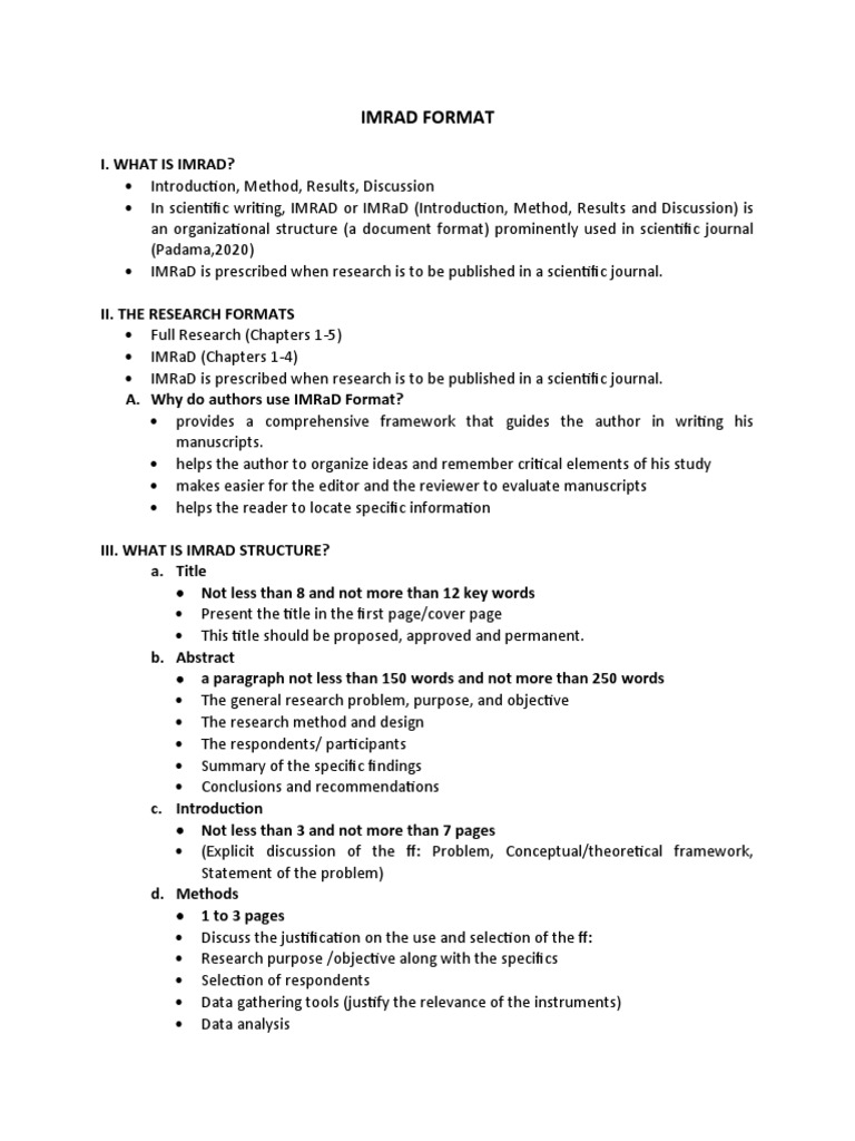Understanding IMRAD Structure and Use | PDF | Cognition | Scientific Method