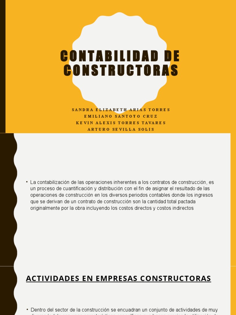 Contabilidad de Constructoras | PDF | Contabilidad | Presupuesto