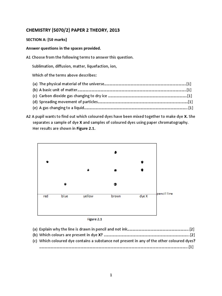 Chemistry Question and Answer 2013-2017 | PDF | Chlorine | Redox
