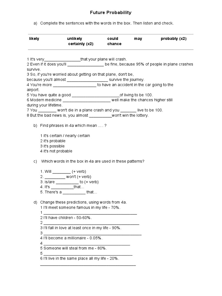 Future Probability | PDF