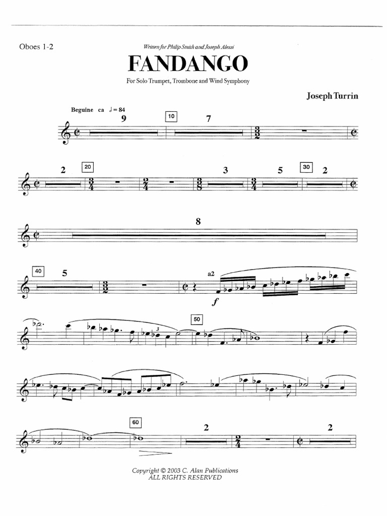 04 Fandango - Oboe 1-2 | PDF