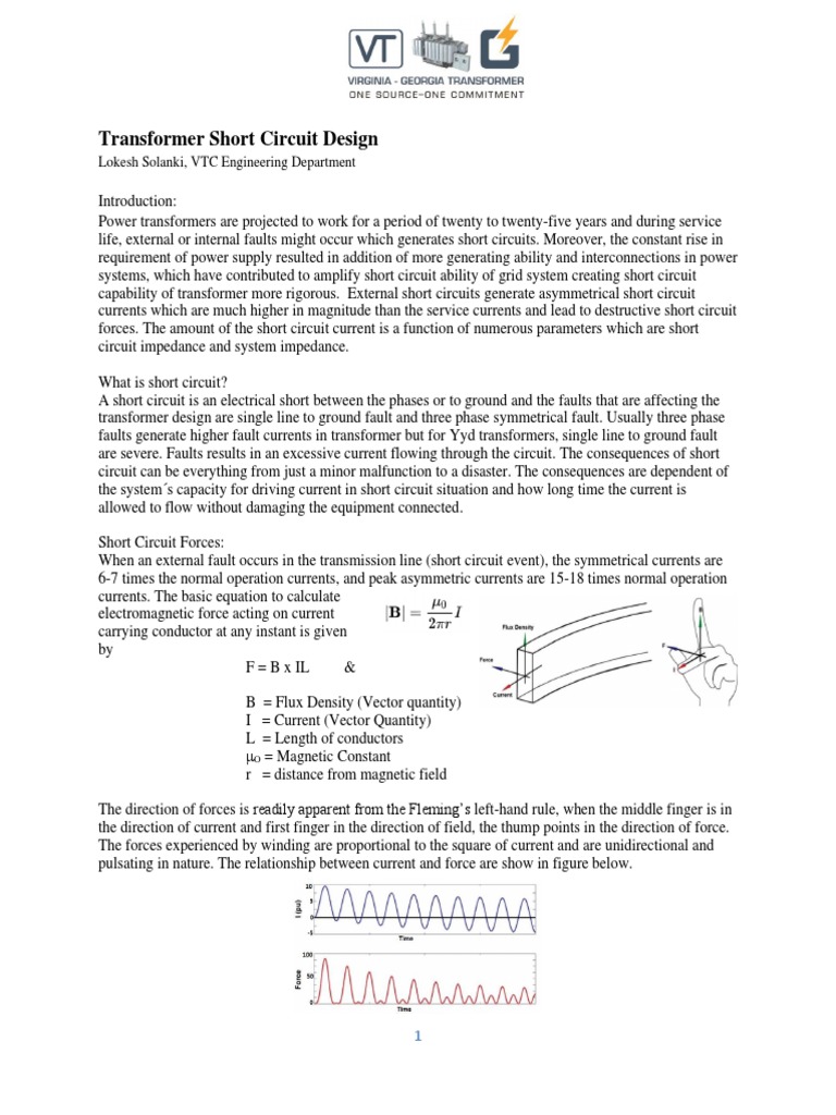 Transformer Short Circuit Design 6 12 20 Pdf Buckling Transformer