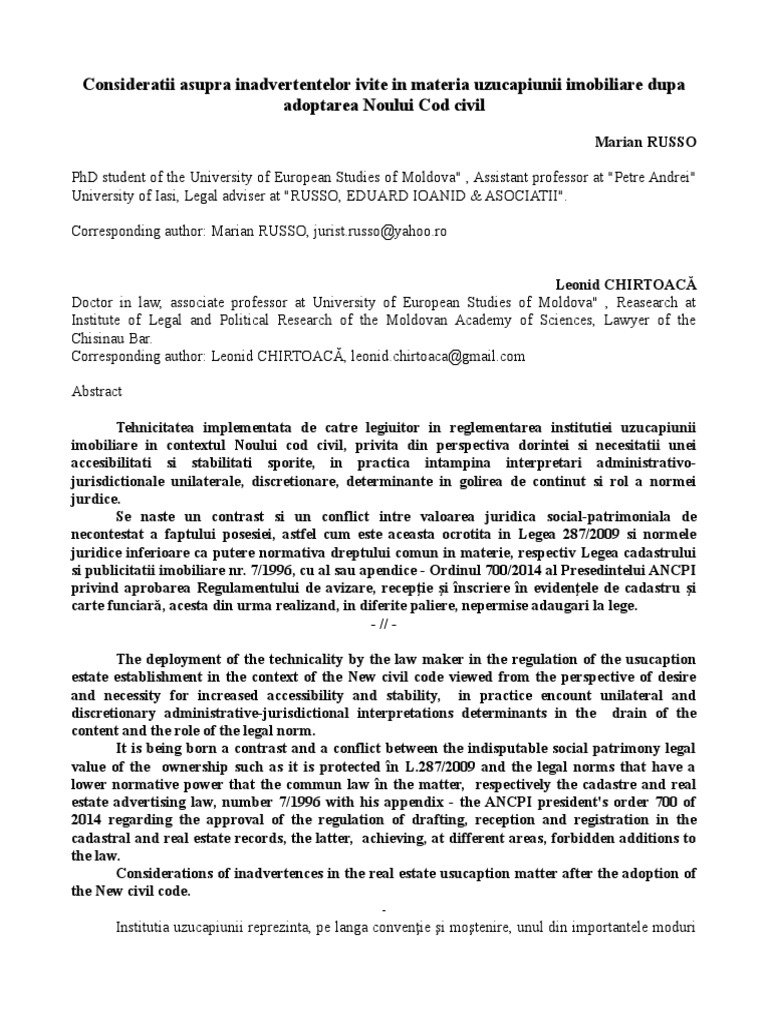 Articol Conferinta - Consideratii asupra inadvertentelor ivite in ...