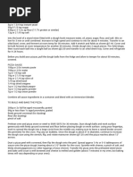 Margherita Pizza Recipe PDF | PDF | Pizza | Dough