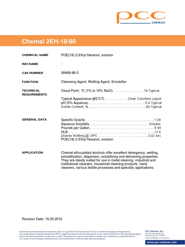 Chemal 2eh 18 80 en - Broszura - en | PDF