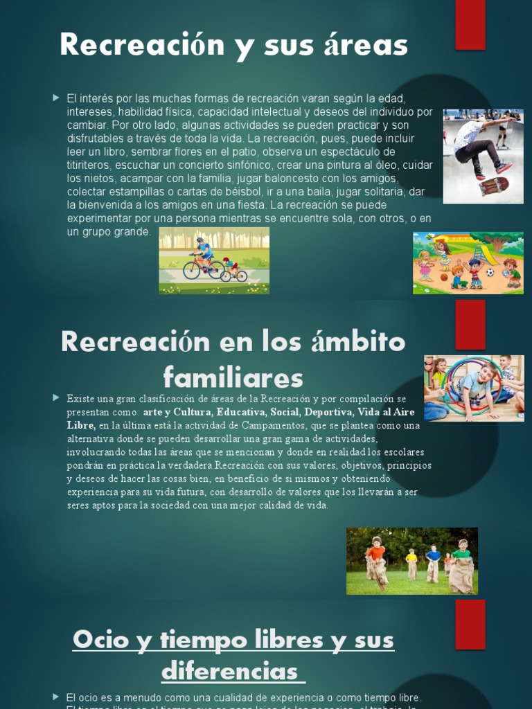 Recreación y Sus Áreas | PDF