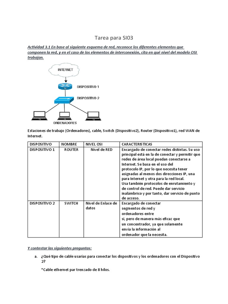 SI03 | PDF | Red de computadoras | Enrutador (Computación)