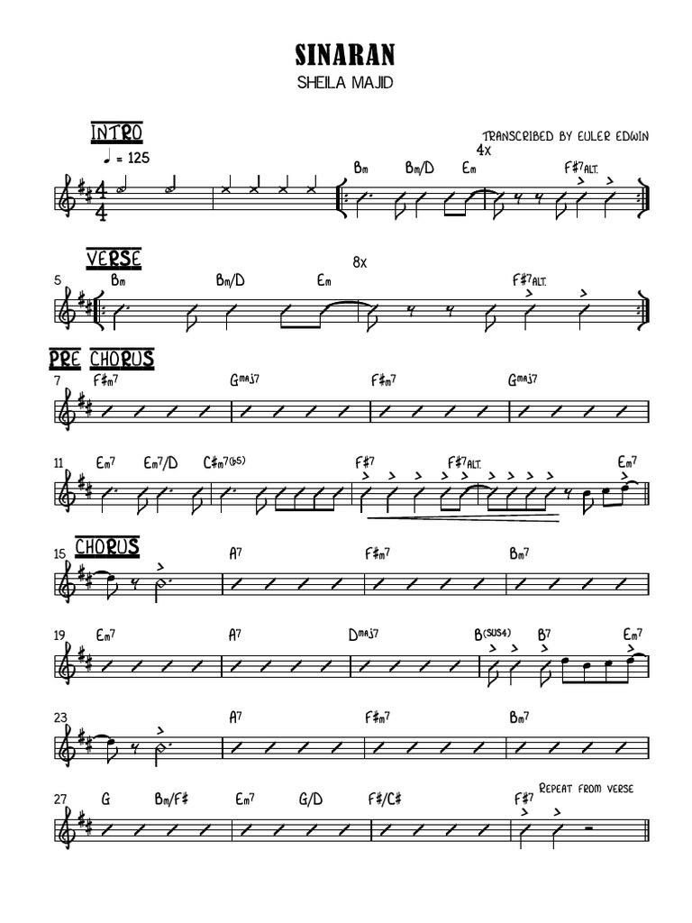 Sinaran - Full Score | PDF