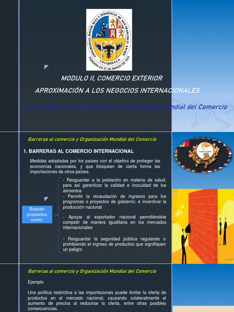Barreras al Comercio Internacional | PDF | Arancel | Barreras no ...