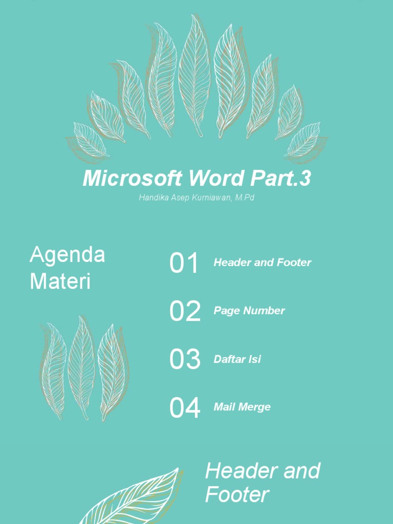 Pertemuan 4 - Ms - Word Part 3 | PDF