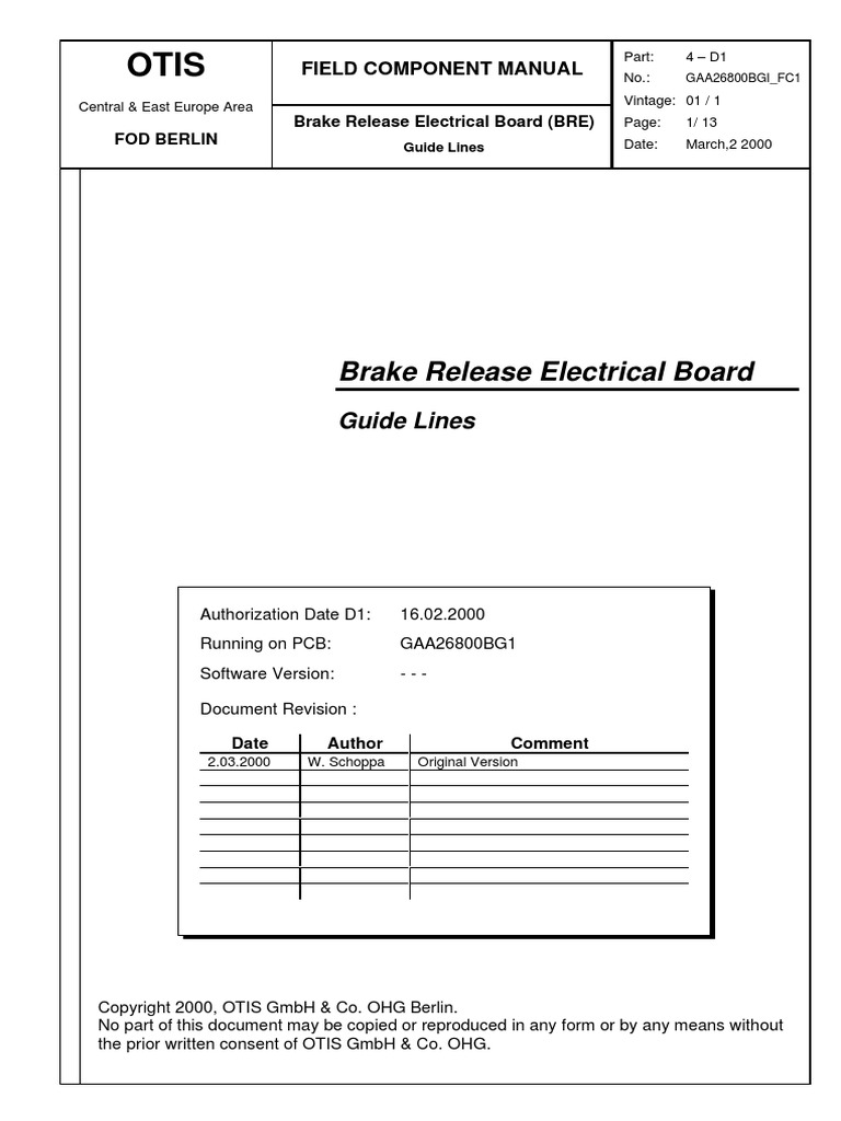 Brake Release Ble | PDF | Mains Electricity | Elevator