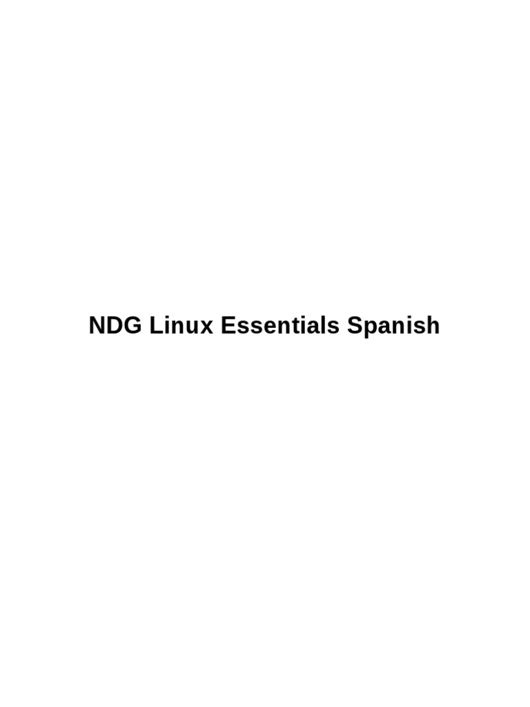 NDG Linux Essentials Spanish | PDF | Distribución de Linux | Software ...