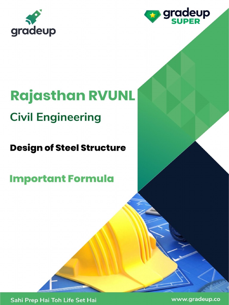 Design of Steel Structures Formula Notes 59 | PDF | Buckling | Bending