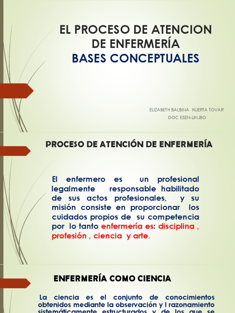 Proceso de Enfermeria | PDF | Enfermería | Science