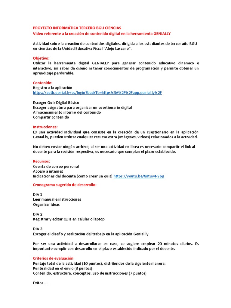 Proyecto Informatica III Parcial | PDF