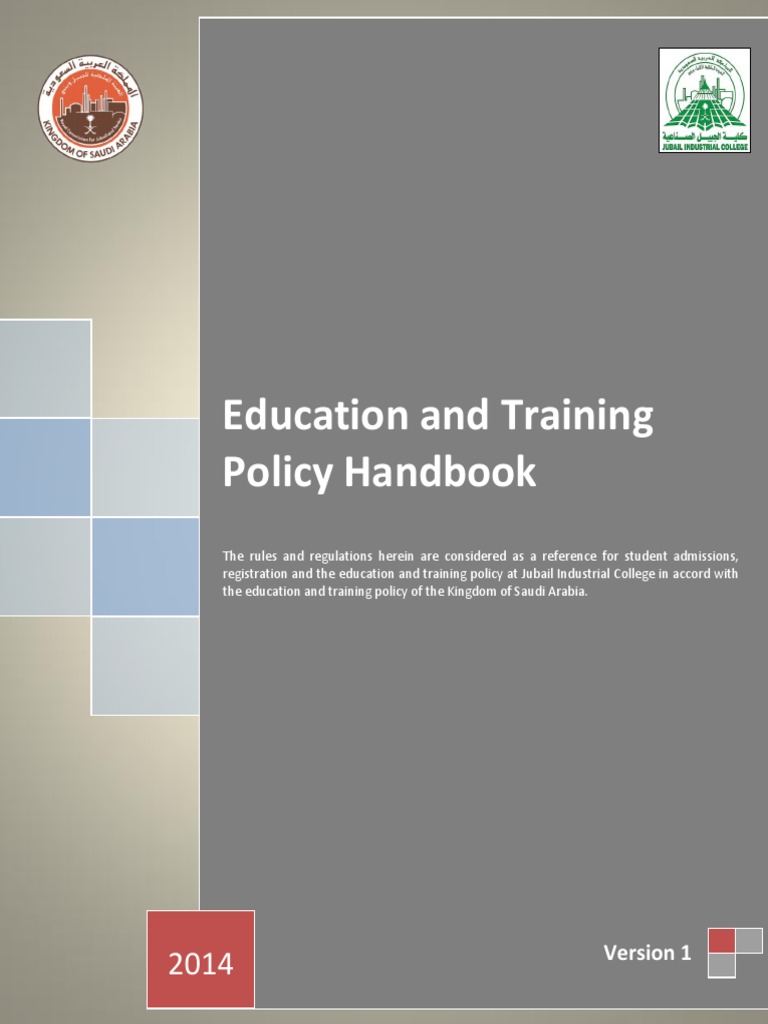 Education and Training Policy Handbook Ver1 2014-2015 | PDF | Course ...