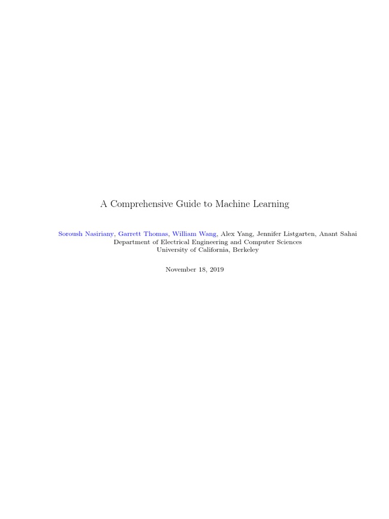 Machine Learning Guide | PDF | Ordinary Least Squares | Regression Analysis Machine Learning Guide | PDF | Ordinary Least Squares | Regression Analysis