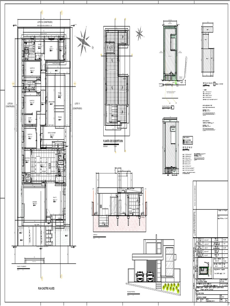 Projeto Arquitetônico - Folha 01 - A0 Colorido - Cópia | PDF