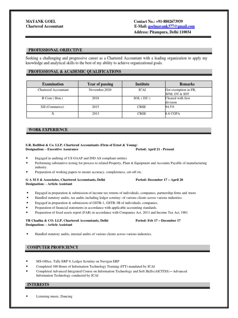 Mayank Goel | PDF | Audit | Accounting