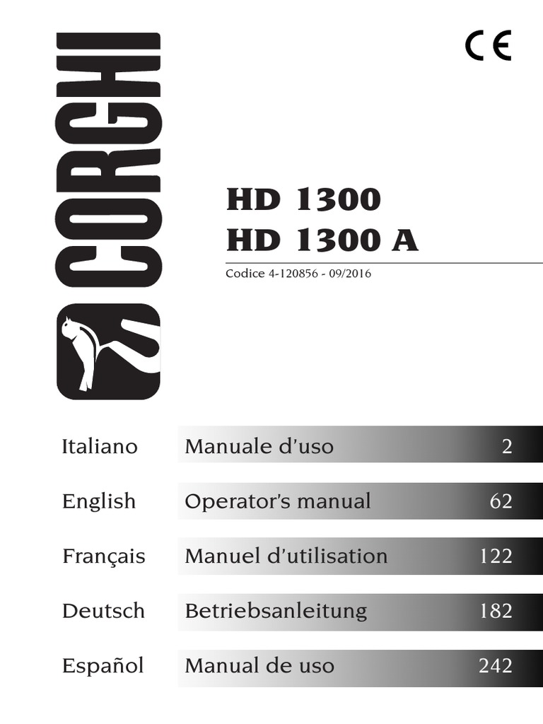 Manual HD1300-1300A 4-120856 09-2016 | PDF