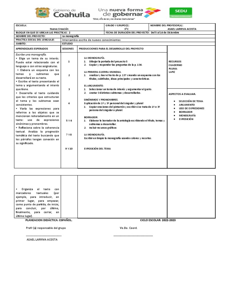 Proyecto 05 Español | PDF | Cognición | Ciencia cognitiva
