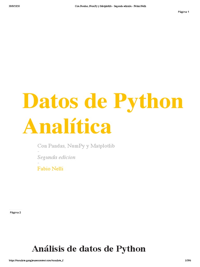 Python Data Analytics - With Pandas, NumPy, and Matplotlib | Descargar ... Python Data Analytics - With Pandas, NumPy, and Matplotlib | Descargar ...
