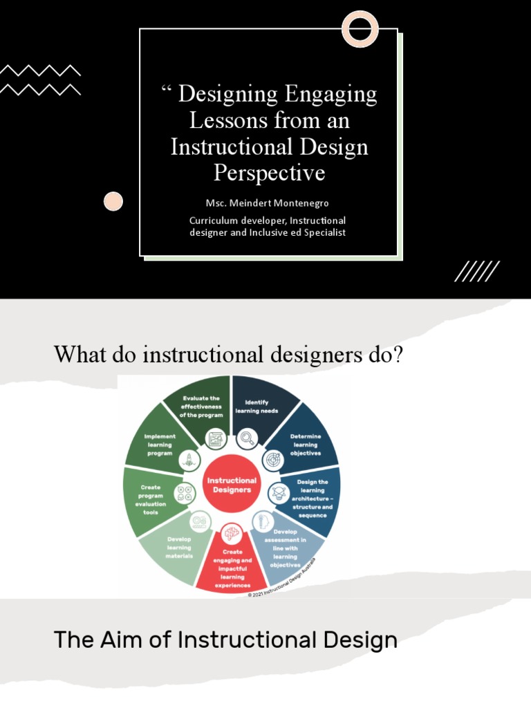 Designing Engaging Lessons From An Instructional Design Perspective ...