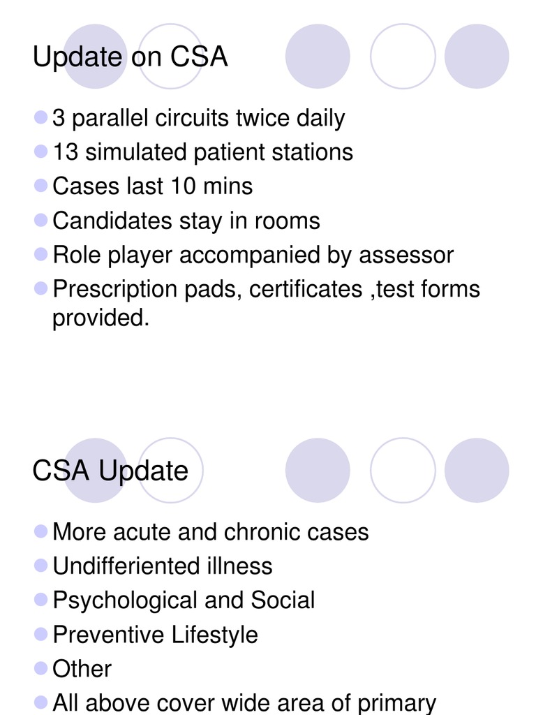 1220 - 2009-12-03 CSA Update | PDF | Physical Examination | Test ...