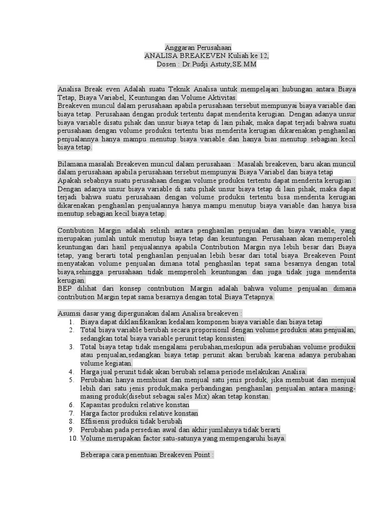 Angaran Perusahaan - 12 | PDF