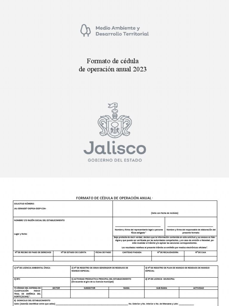 Formato Coa 2023 | PDF | Agua | Residuos