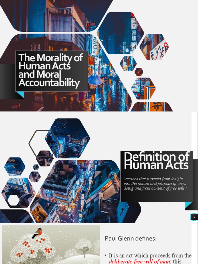 The Morality of Human Acts | PDF | Free Will | Morality