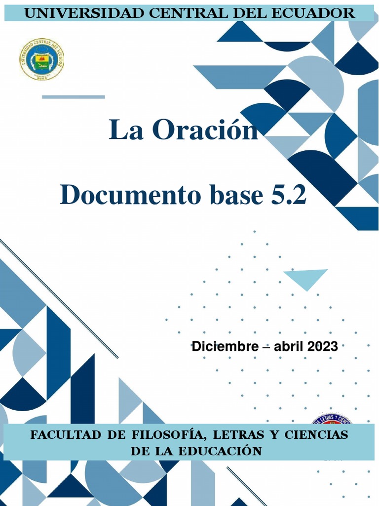 Documento Base 5.2 | PDF | Oración (Lingüística) | Sustantivo