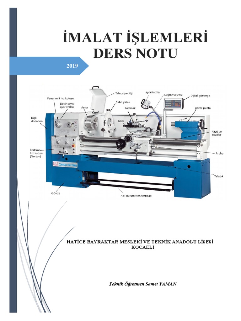 Imalat IYlemleri Ders Notu | PDF