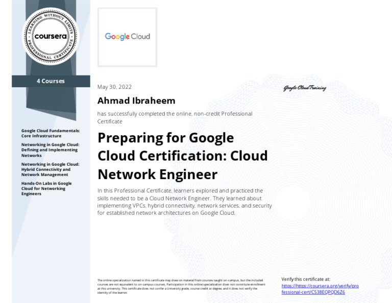 Preparing For Google Coursera | PDF