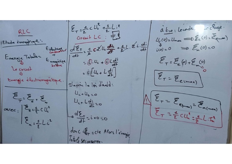 RLC Cours 2 Bac | PDF