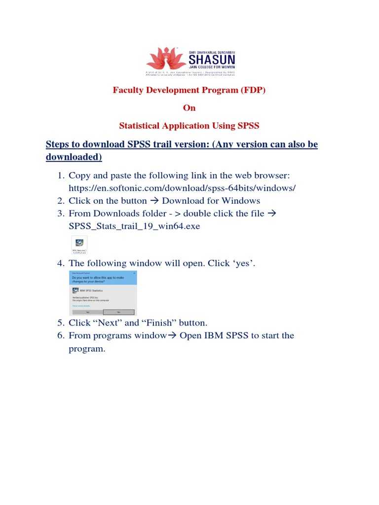 Steps To Download SPSS | PDF