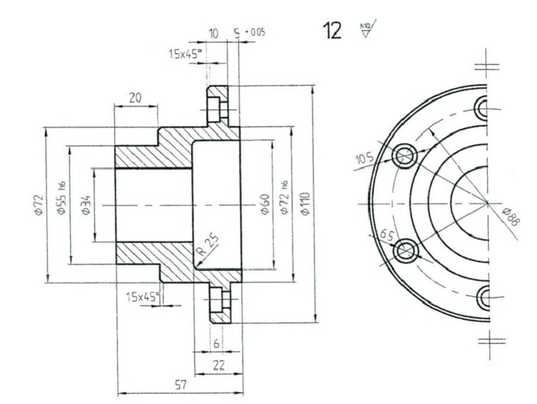 Cad Medidas Brida Con Corte | PDF