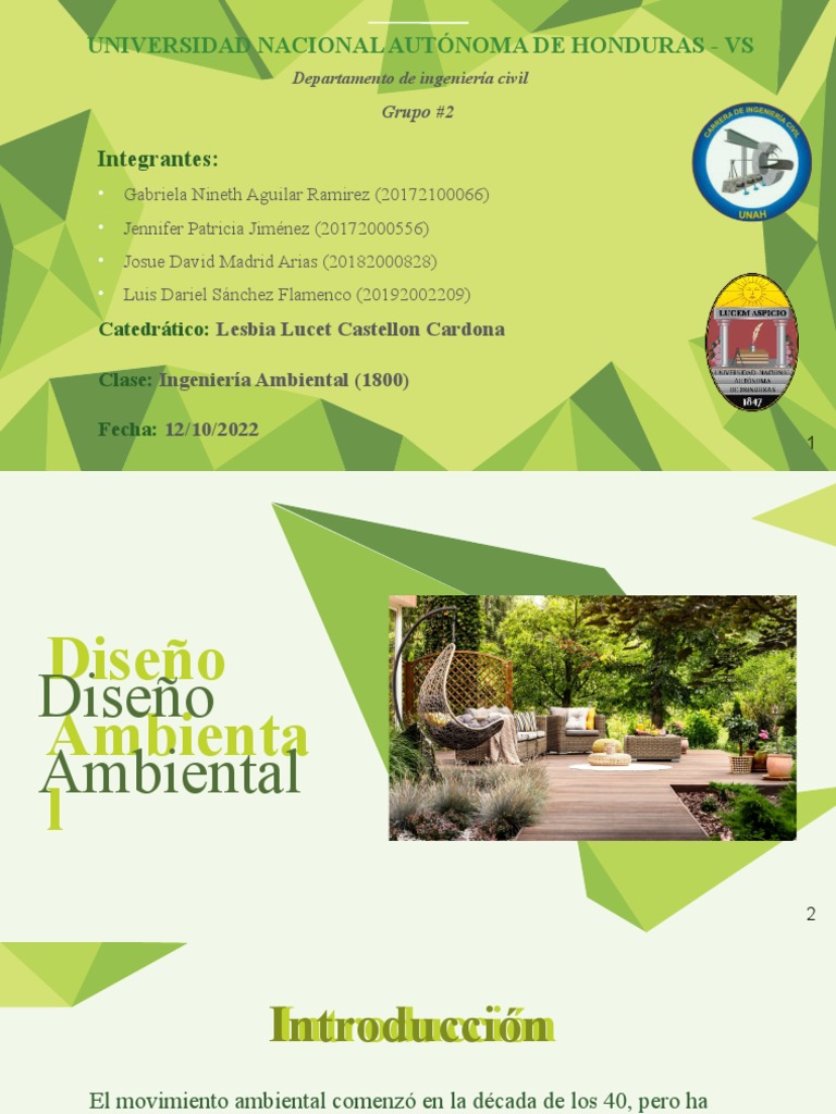 Diseño Ambiental y Sostenibilidad | PDF | Diseño ambiental | Entorno ...