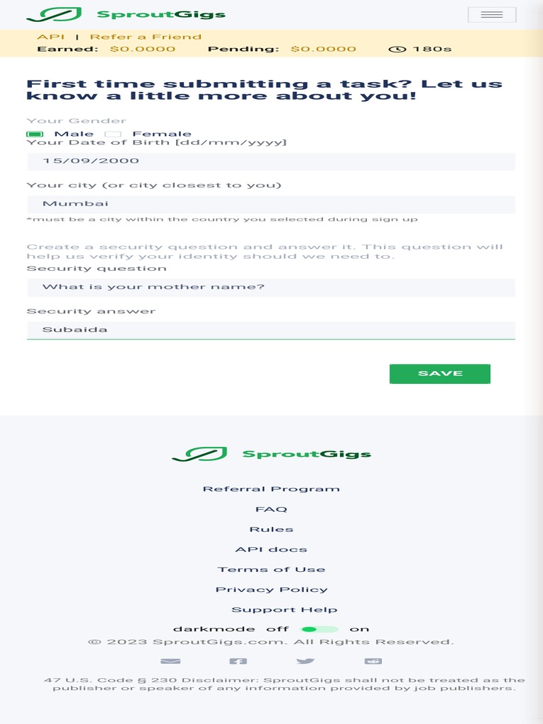 Demographics SproutGigs | PDF