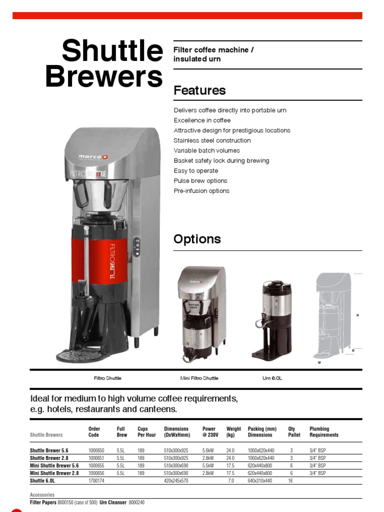 Marco Filtro Shuttle | PDF | Home & Garden