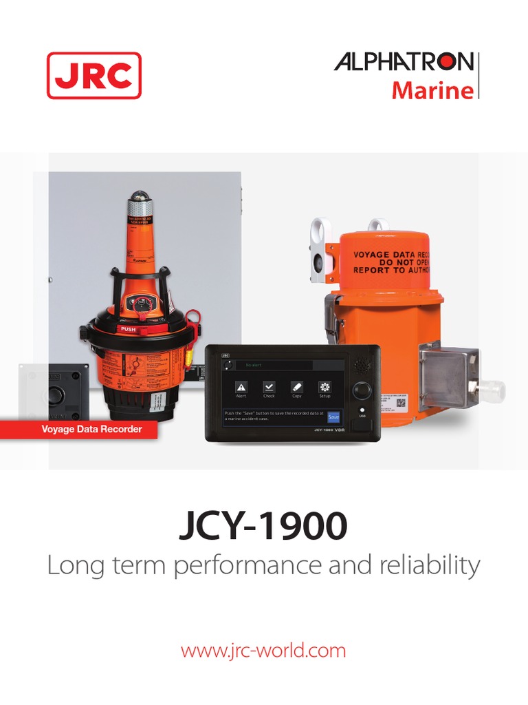 170-VDR JRC JCY-1900 - Brochure AM 19-7-2022 | PDF | Video | Computer ...