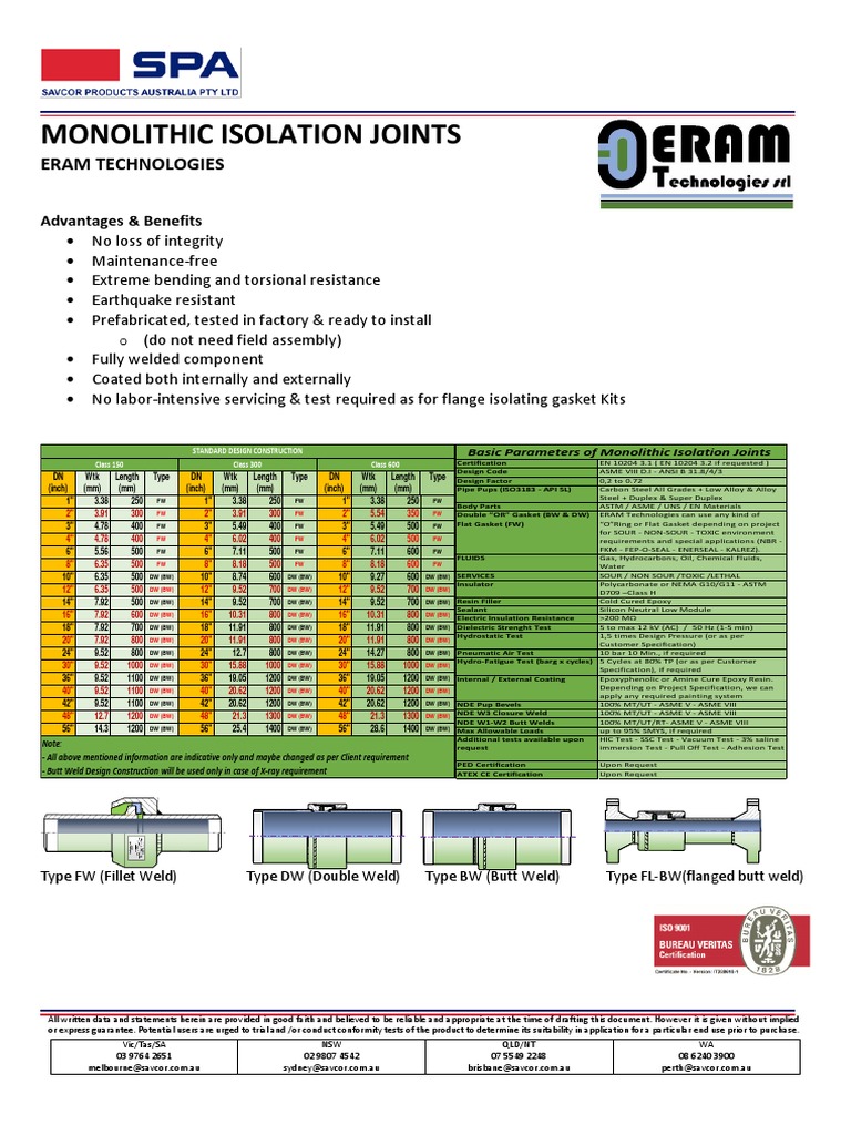 Eram Data Sheet 20 11 19 | PDF | Pipe (Fluid Conveyance) | Materials